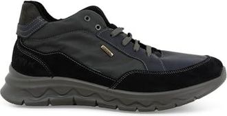 Melluso Bottines homme en daim bleu imperm&eacute;able u15535z, bleu nuit, 45 EU