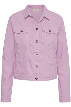 Kaffe Jacke KAzelina Damen Jeansjacke Leichte Denim Übergangs Jacke Lupine 42