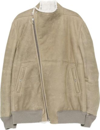 Rick Owens Hollywood Flight Shearling-lined Leather Jacket