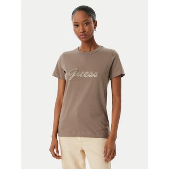 Guess T-Shirt W6GI08 K3023 Braun Regular Fit