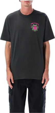 Obey Homme, Tops, Noir, Taille: S Studios Graphic T-Shirt
