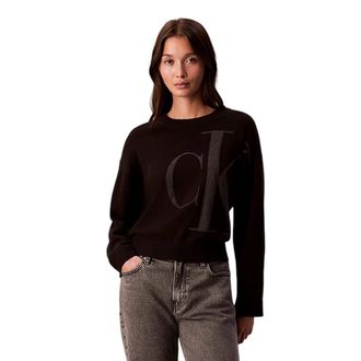 Calvin Klein Damen, Strickwaren, Schwarzk, SGr&ouml;&szlig;e