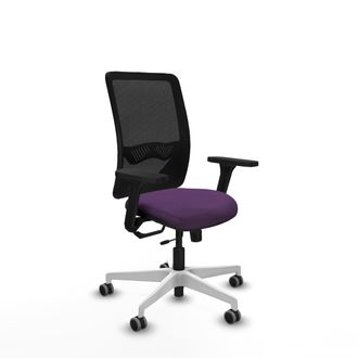 Piqueras y Crespo Arbeitsstuhl Zulema mit 3D-Armen, h&ouml;henverstellbare Lendenwirbelst&uuml;tze, ausgestattet mit Syncro/Traslack und Schneidschaum, mit Rollen 65 mm, Parkett,