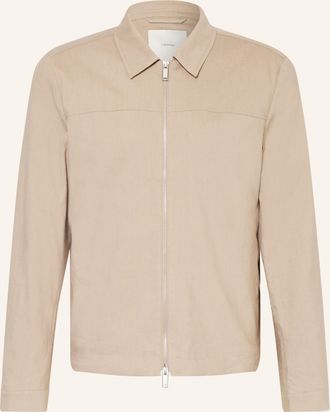 Calvin Klein Jacke Mit Leinen beige