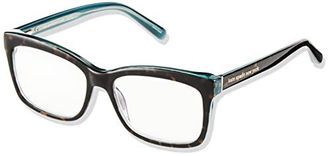 Kate Spade New York Kate Spade New York Womens Kate Spade Female Optical Style Dollie Rectangular Reading Glasses, Havana Blue/Demo Lens, 53mm, 15mm + 2.5
