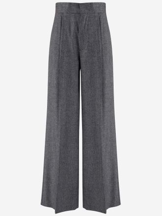 SA SU PHI Pantalon Ajust&eacute; Sa Su Phi En Laine Stretch Et Cachemire
