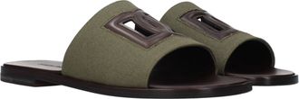 Dolce & Gabbana Fabric Slippers - Green