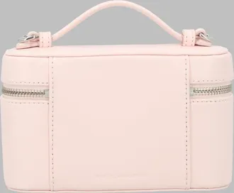 Marc Jacobs Womens Handbag Vanity Scene Pink Cow Leather Handbags Hand Bags