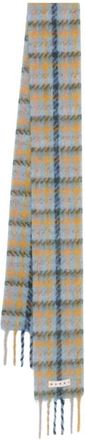 Marni Homme, Accessoires, Multicolore, Taille: ONE Size Checkered Scarf with Fringe