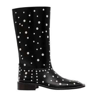 Wales Bonner Wales Bonner, Femme, Chaussures, Noir, Taille: 36 EU Bottine clout&eacute;e
