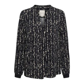 Part Two Dunkelblaue Textur Linie Stilvolles Oberteil - - Blouses & Shirts - Damen - Mehrfarbig - S