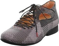 Think Damen GUAD2 chromfrei gegerbte nachhaltige Halbschuhe, Schwarz 9000