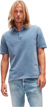 7 For All Mankind Polo en piqu&eacute; Old Dye - Homme - Tops - Bleu - Taille: M