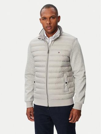 Tommy Hilfiger &Uuml;bergangsjacke Mix Media Ess MW0MW41329 Hellgrau Regular Fit