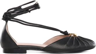 Coccinelle ballerines &agrave; design pliss&eacute; - Noir
