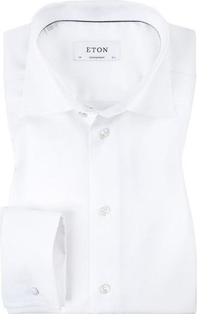 Eton Herren Hemd weiß Baumwolle