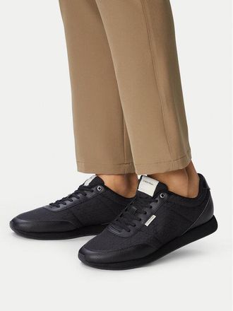 Calvin Klein Sneakers Retro Runner T Lth Aop Ny HM0HM02213 Schwarz