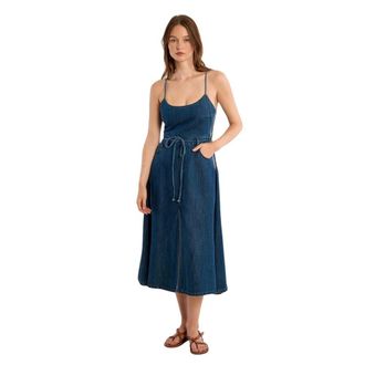 Molly Bracken Femme, Robes, Bleu, Taille: 42 FR E1707Bep Robe Midi