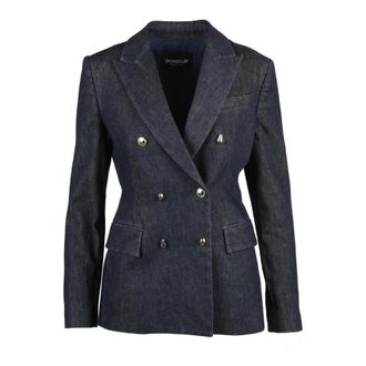 Dondup Giacca Denim Doppiopetto - - Jackets - Damen - Blau - M