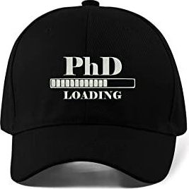 Generic Phd Loading Casquette de baseball réglable brodée Noir, Noir, Taille unique