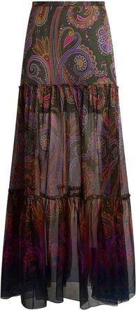 Etro Jupe Longue - Vert