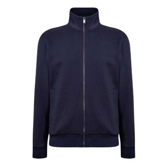 HUGO BOSS Hoodie mit durchgehendem Rei&szlig;verschluss f&uuml;r Herren, Leger (Dunkelblau)
