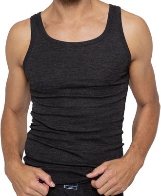 Esge Jeans - Herren Unterhemd - im 3er Spar-Pack - Sport-Jacke Feinripp Gr&ouml;&szlig;e 5 bis 9 - Dunkelblau und Schwarz (9, 3 X Schwarz)