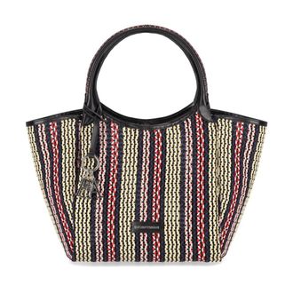 Emporio Armani Multicolor Gewebte Einkaufstasche mit EA Logo - - Bags - Damen - Mehrfarbig - ONE SIZE
