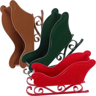 Artibetter 3st&uuml;cke Miniatur-weihnachtsschlitten-Ornament f&uuml;r Tischdeko Schlitten zum Basteln Weihnachtsdekor mit Schlitten-mittelst&uuml;ck Schlitten-weihnachtsdekora