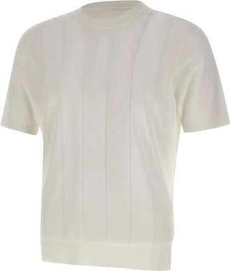 KANGRA Homme, Pulls, Blanc, Taille: M Pull &agrave; Manches Courtes et Col Rond