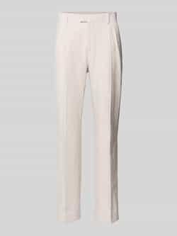 Mc Neal Anzughose aus Leinen-Mix mit B&uuml;gelfalten