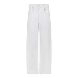 Wooyoungmi Wide-Leg Tailored Hosen - - Jeans - Damen - Wei&szlig; - 3XS