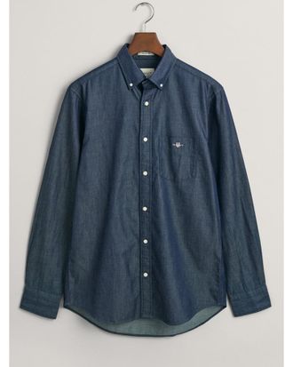 GANT Jeanshemd mit Button-Down-Kragen, Regular Fit in