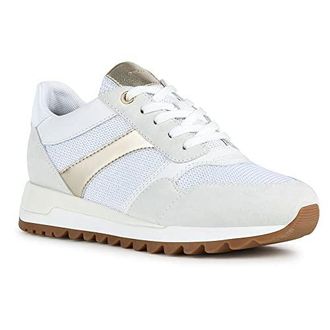 Geox D Tabelya Basket, Blanc cassé, 41 EU