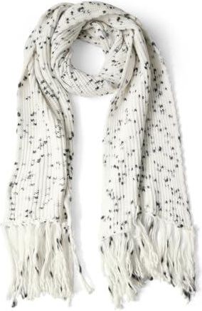 Street One A572666 Écharpe Longue épaisse Nep Yarn, Lucid White, A Femmes