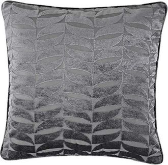 Curtina Kendal Jacquard-Kissen, gefüllt, Polyester, Anthrazit, 43 x 43 cm