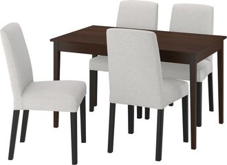 IKEA NÄSINGE / BERGMUND Tisch und 4 Stühle