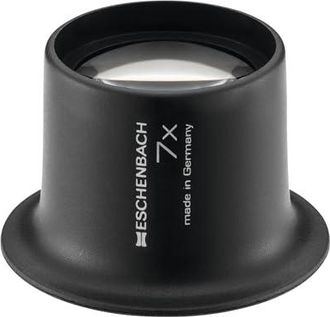 Eschenbach Porzellan Group Optik Uhrmacherlupe mit 7X-Vergrößerung in Anthrazit - Made in Germany