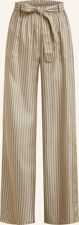 Max Mara Marlenehose Ladino Aus Seide beige