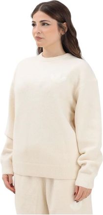 adidas Femme, Pulls, Beige, Taille: 42 FR Athletic Dept Knitted Sweater