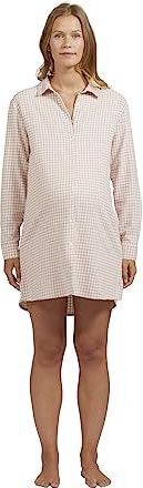 Vertbaudet Chemise de Nuit Liquette Homewear Grossesse et Allaitement Rose Clair Carreaux 40