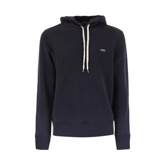 Autry Embroidered Logo Hoodie - - Sweatshirts & Hoodies - Herren - Blau - XL