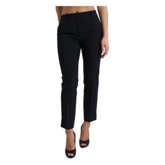 Dolce & Gabbana Elegante Tapered Hose in Blau - - Trousers - Damen - Blau - M