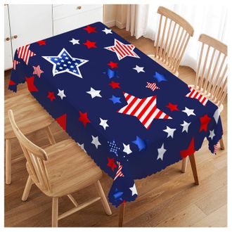 Generic Tischdecke mit geometrischem Muster im Retro-Stil, rechteckig, 132 x 178 cm, f&uuml;r Esszimmer und K&uuml;che