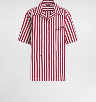 Dolce & Gabbana Striped Cotton Shirt - Frau Blusen Und Tops Mehrfarbig 36