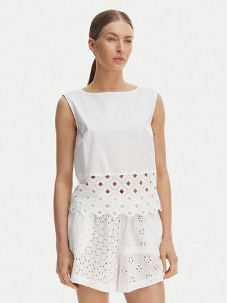 Max Mara Top Maggio 2616161039 Wei&szlig; Regular Fit