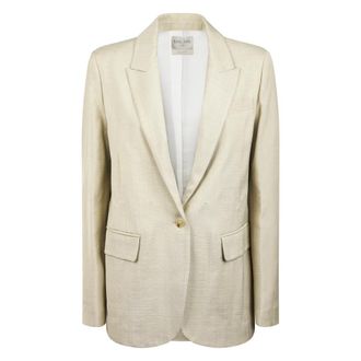 Forte_Forte Viskose Hopsack Jacke - - Jackets - Damen - Beige - M