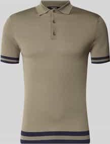 Guess Slim Fit Poloshirt aus Lyocell-Seide-Mix