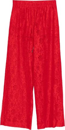 Ermanno Scervino floral trousers - Rot