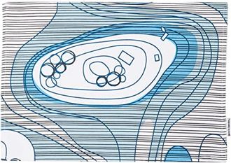 Born In Sweden Platzset Sweden from Above Doublesided Archip/Forest, L